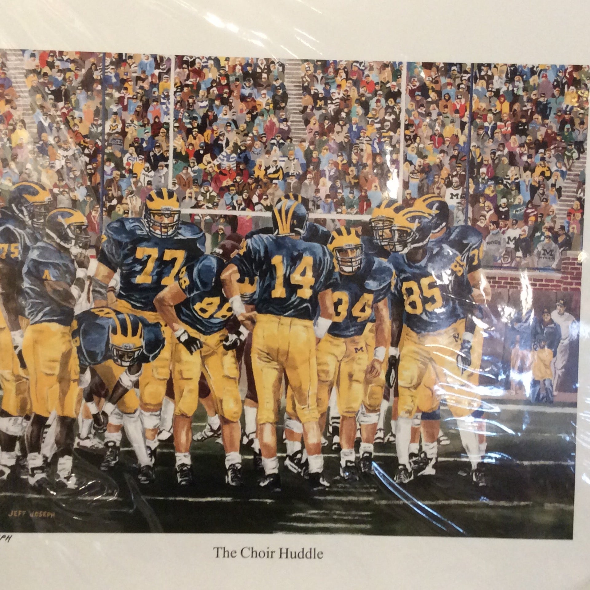 Jeff Joseph U Of M Choir Huddle print | The Northville Gallery Artwork ...